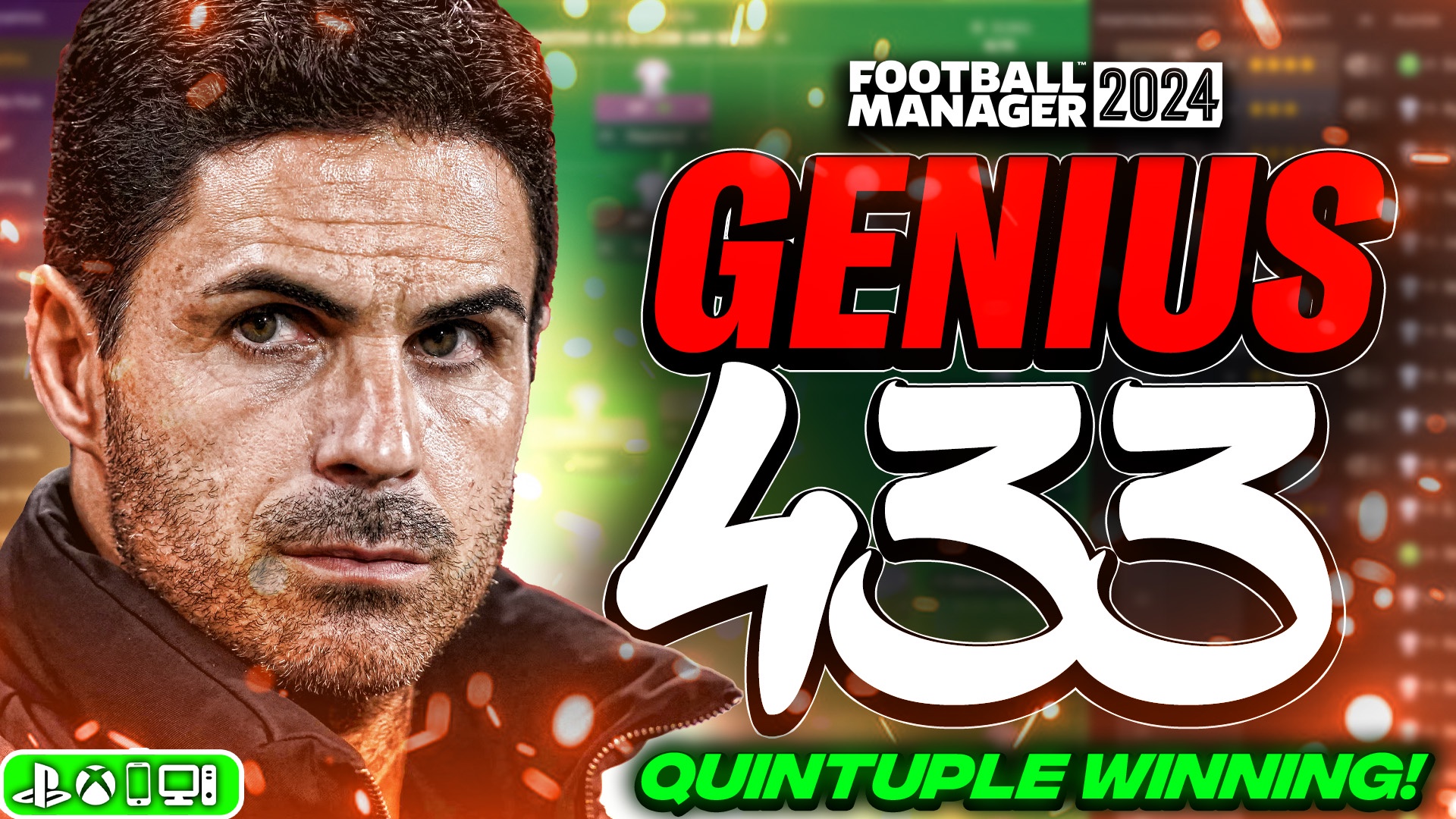 Arteta's GENIUS 433 FM24 Tactics - Quintuple Winning - Tattiche - FM24
