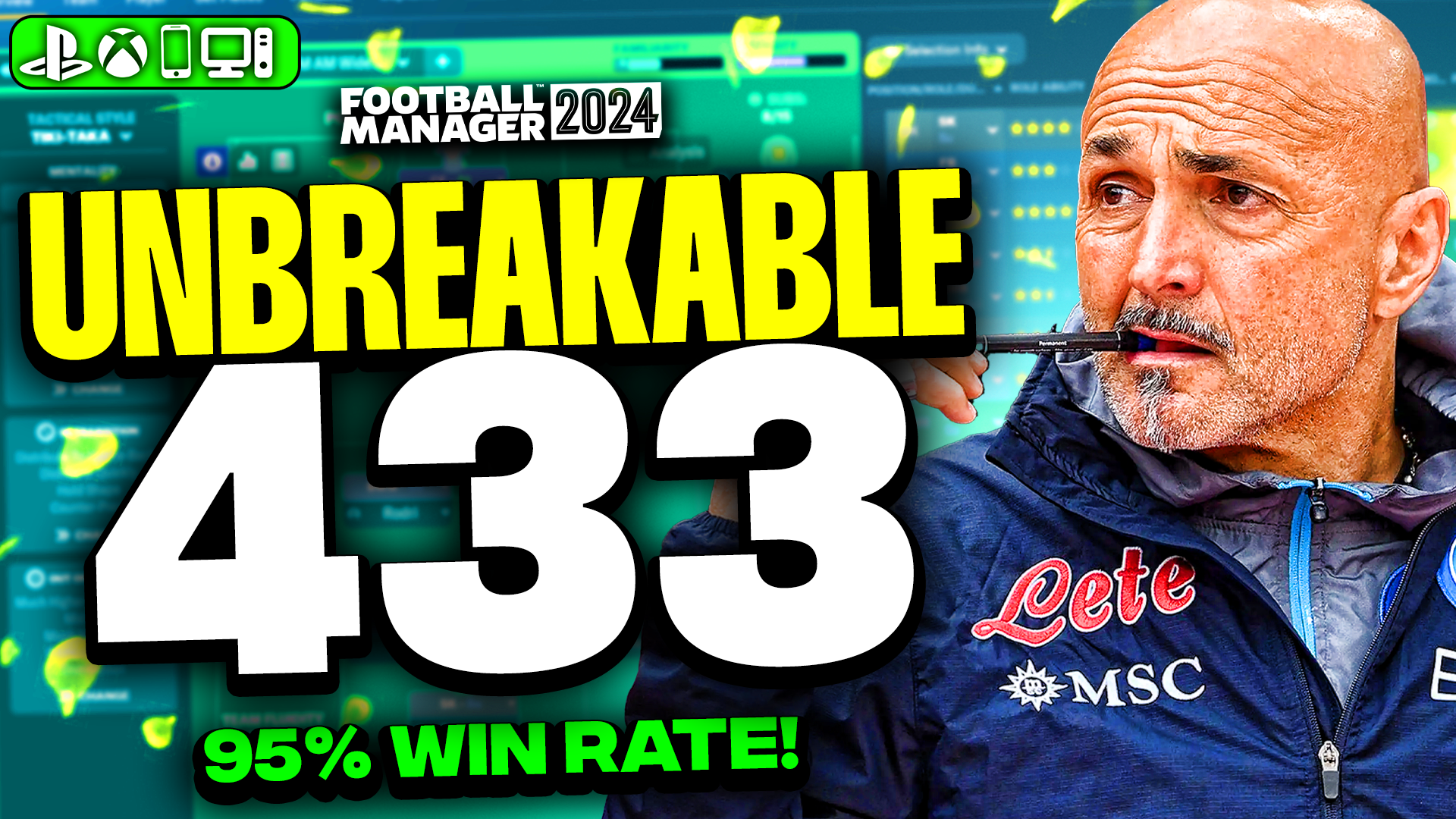 Spalletti's UNBREAKABLE FM24 Tactic! | 95% Win Rate/3+ Goals - Tattiche - FM24